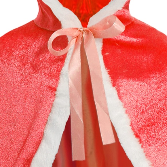 Costumes | Fur Princess Hooded Red Riding Hood Cape Cloaks Costume ...